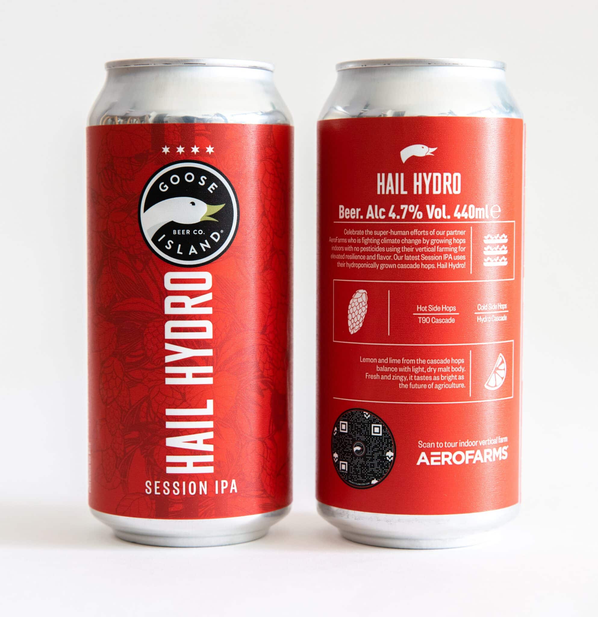 Goose Island UK and AeroFarms Partner to Launch Hail Hydro